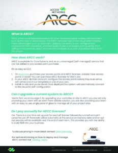 ARCC - How Does It Work? - Access Networks